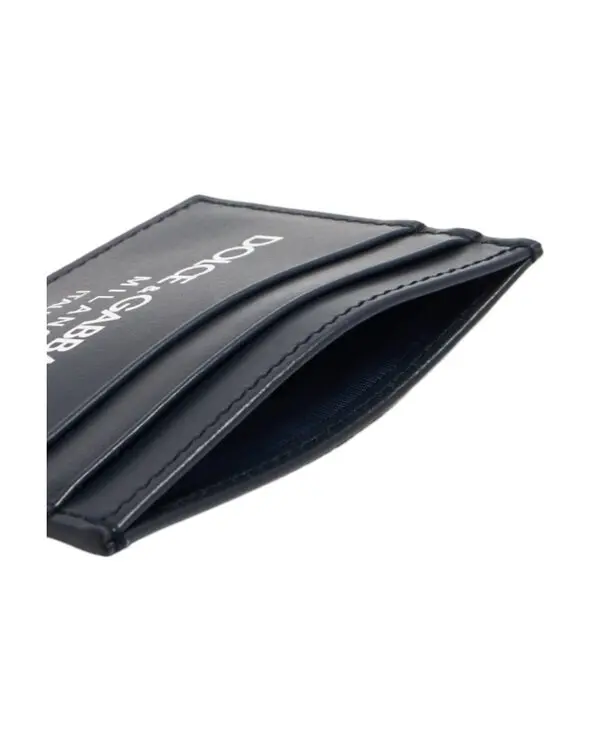 Dolce & Gabbana Dolce Gabbana Logo Printed Cardholder - Black