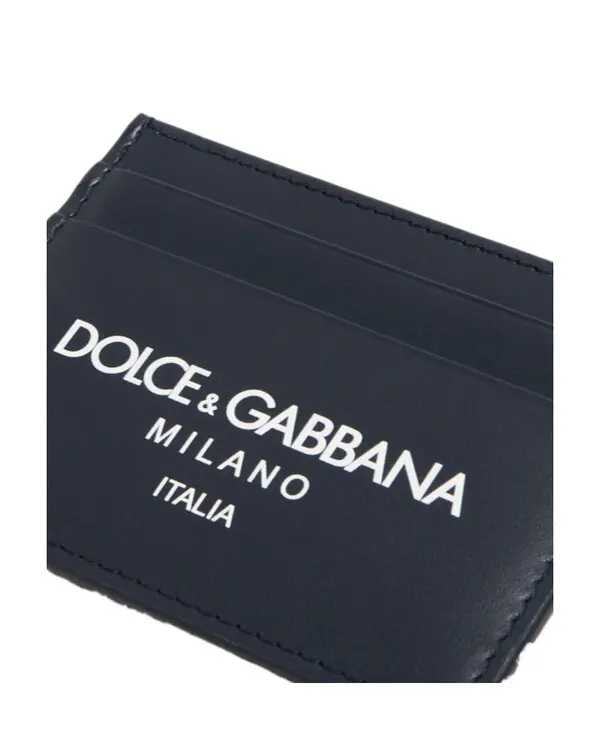 Dolce & Gabbana Dolce Gabbana Logo Printed Cardholder - Black