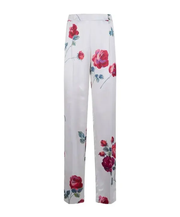 N.21 Floral Printed Trousers - Red