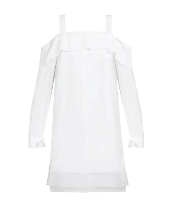 Proenza Schouler Off-the-shoulder Dress With Ruffle Detail