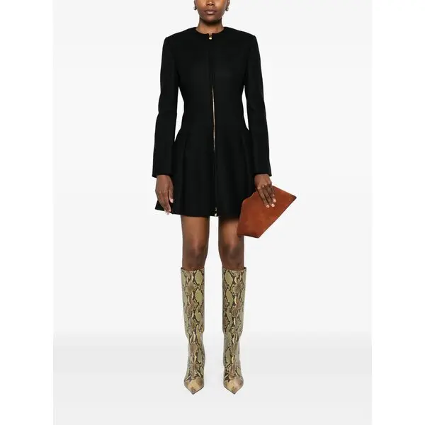 Versace Long-sleeved Zip-up Coat