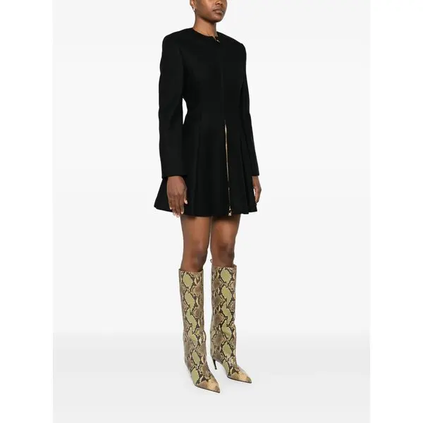 Versace Long-sleeved Zip-up Coat
