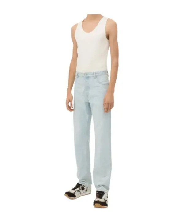 Bottega Veneta Extra Bleached Straight Leg Jeans - Light Blue