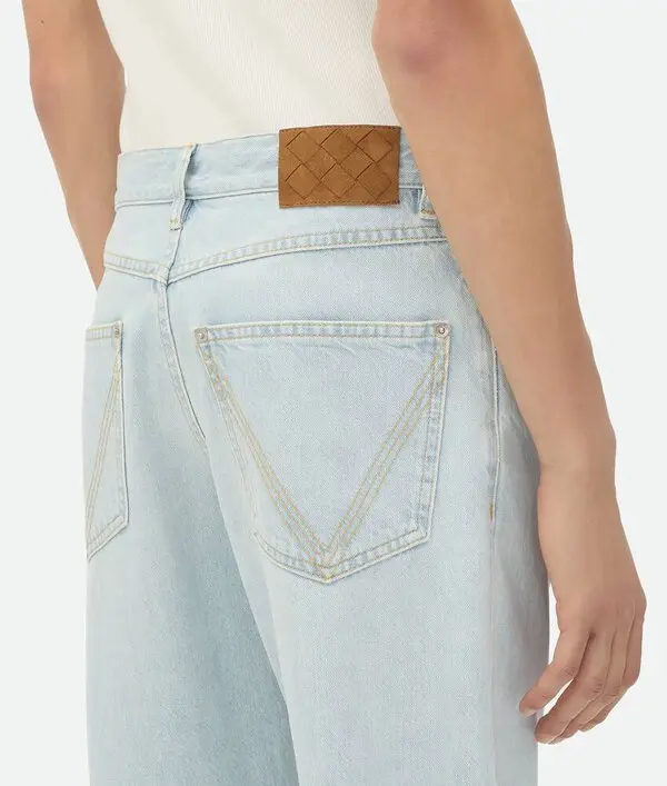 Bottega Veneta Extra Bleached Straight Leg Jeans - Light Blue
