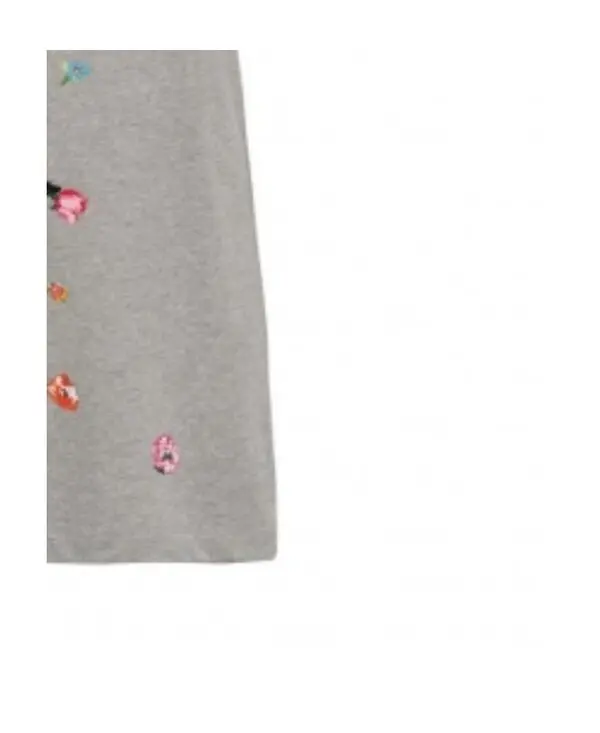 Moschino Grey Printed Short Sleeve Dress
