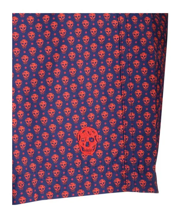 Alexander McQueen Skull Print Swim Shorts