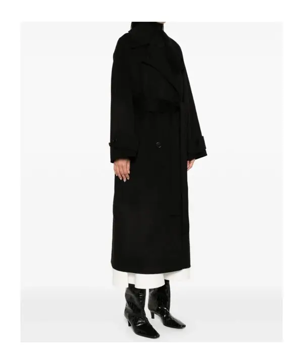 JOSEPH Double-breasted Long-sleeved Coat With Belt