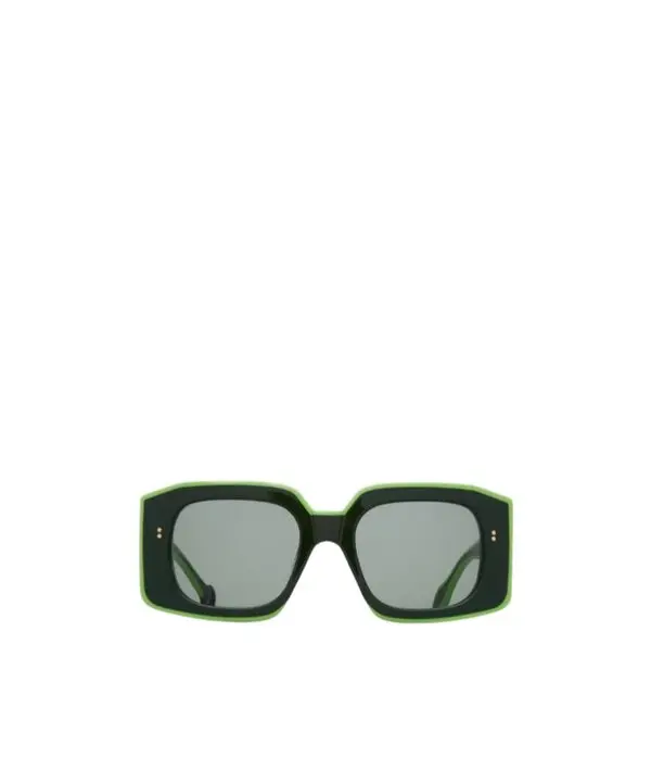 J.W.ANDERSON Jw Anderson Square-frame Sunglasses - Khaki, Lime