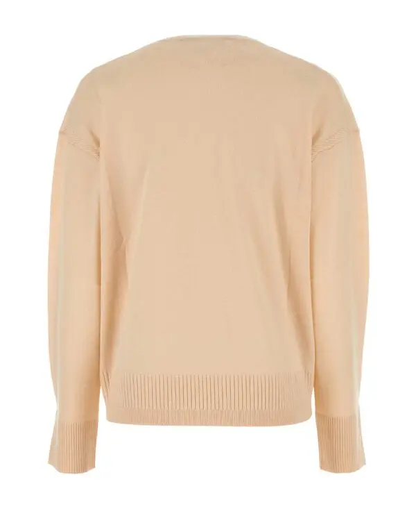 Stella McCartney Iconic Crewneck Long-sleeved Jumper - Nude
