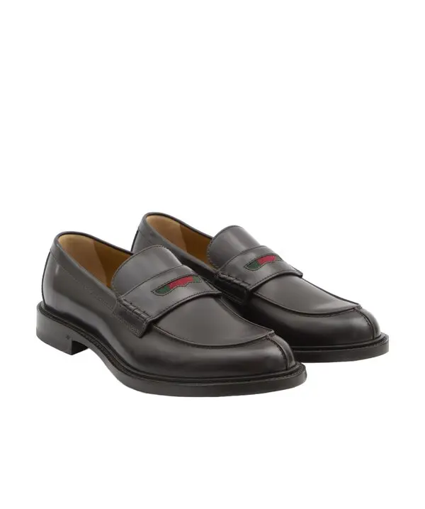 Gucci Web Detailed Loafers