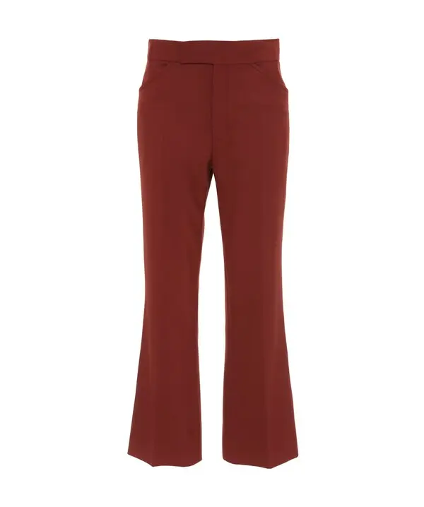 Victoria Beckham Pressed Crease Flared Trousers
