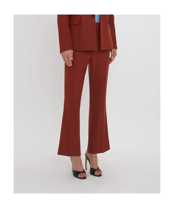 Victoria Beckham Pressed Crease Flared Trousers