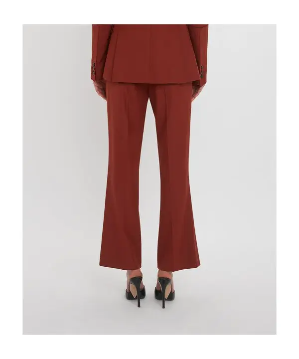 Victoria Beckham Pressed Crease Flared Trousers