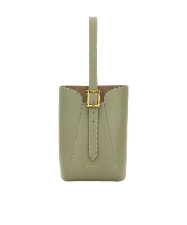 JM DAVIDSON Nano Quiver Buckle Leather Bucket Bag