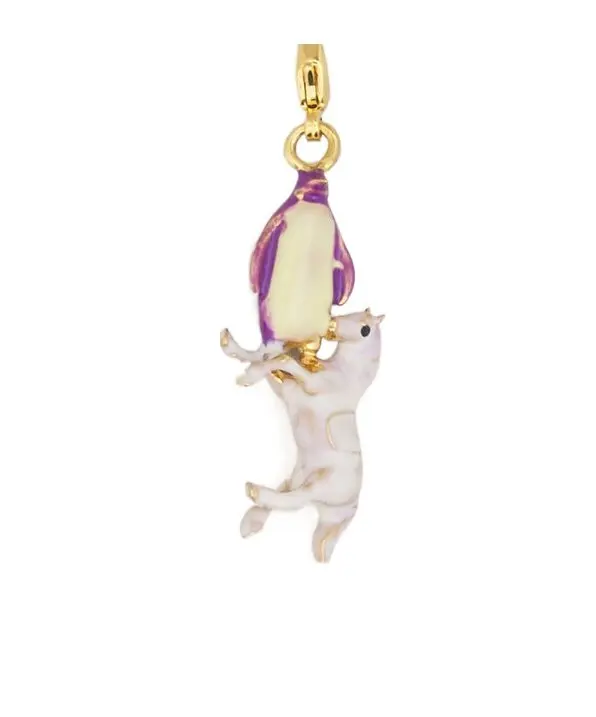 Marni Drop Design Pendant With Animal Motif - Yellow