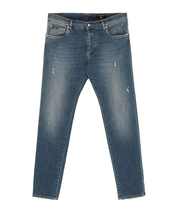 Dolce & Gabbana Mid-rise Ripped Denim Jeans - Variante Abbinata