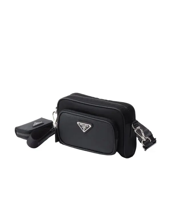 Prada Re-nylon And Saffiano Leather Shoulder Bag