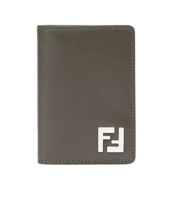 Fendi Ff Squared Card Holder - Green