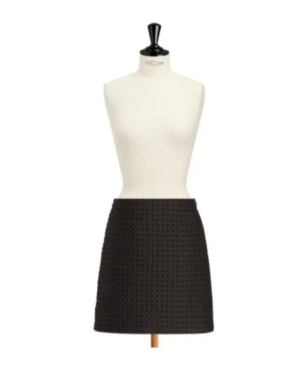 Dior Microcannage A-line Miniskirt