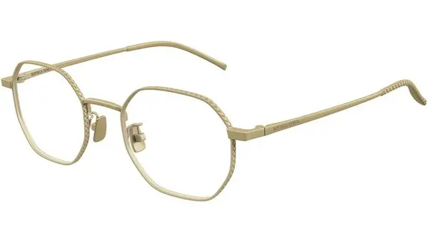 Bottega Veneta Geometric Frame Eyeglasses - Bronze