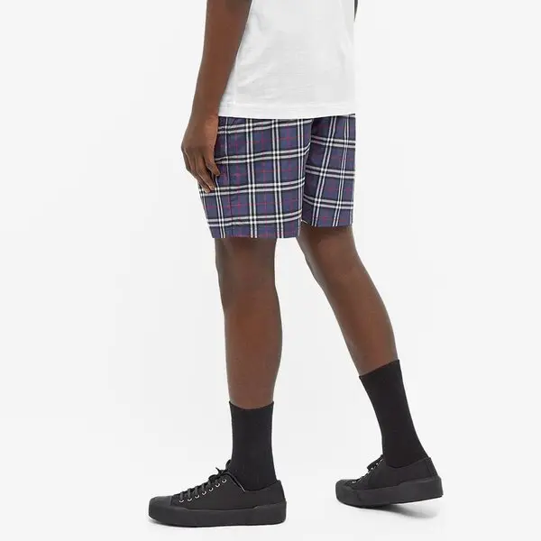 Burberry Plaid Drawcord Swim Shorts - Black