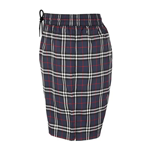 Burberry Plaid Drawcord Swim Shorts - Black
