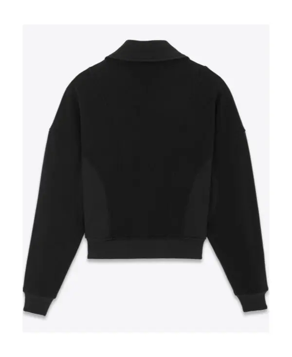 Saint Laurent Embroidered Organic Cotton Velvet Sweatshirt
