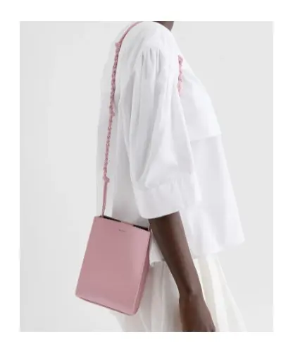 JIL SANDER Small Tangle Crossbody Bag - Neon Rose