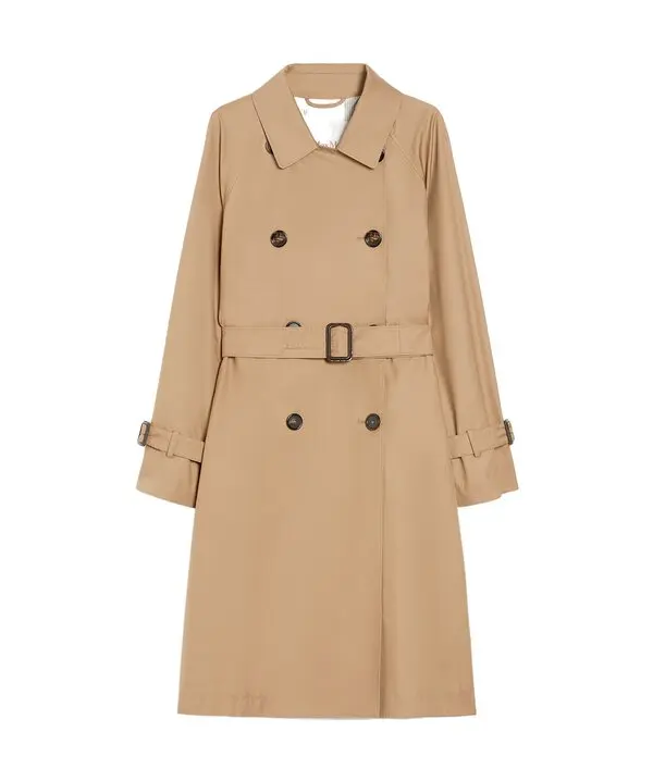 Max Mara The Cube Belted Trench Coat - Camel