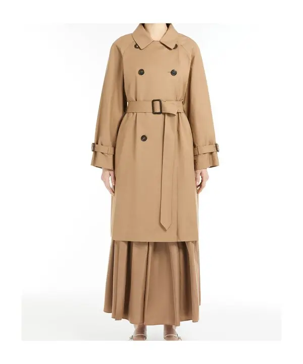 Max Mara The Cube Belted Trench Coat - Camel
