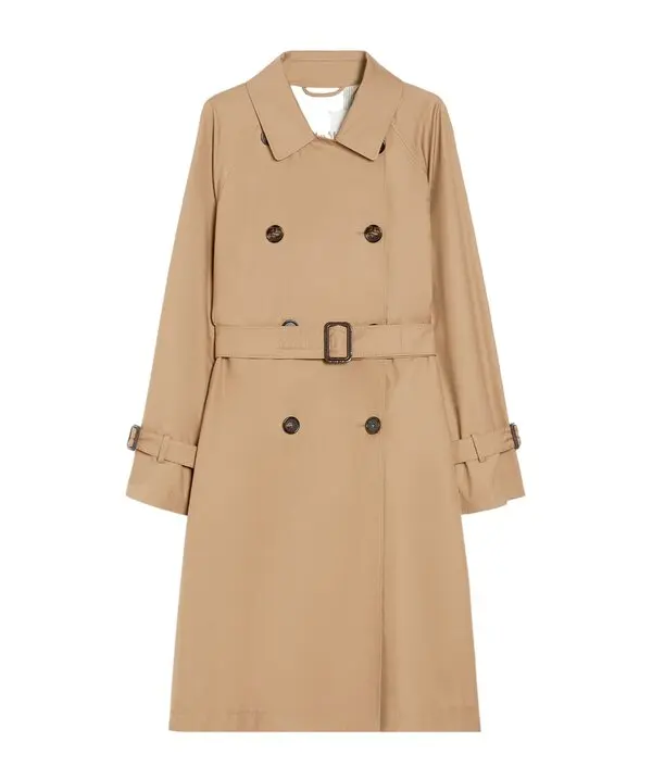 Max Mara Ctrench Belted Trench Coat - Camel