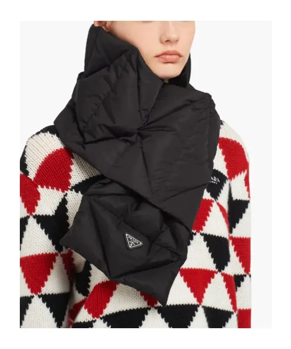 Prada Re-nylon Scarf With Extractable Hood