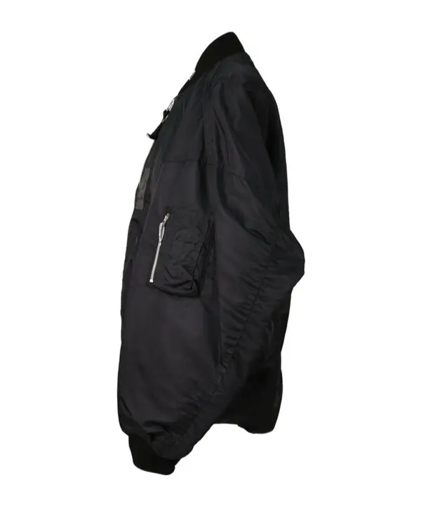 Mihara Yasuhiro Double Layered Zipped Flight Jacket - Black