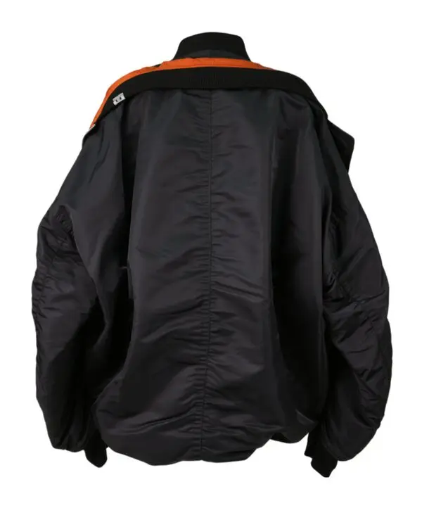 Mihara Yasuhiro Double Layered Zipped Flight Jacket - Black