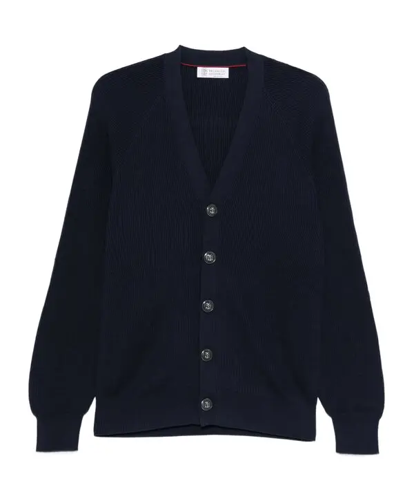 Brunello Cucinelli Ribbed V-neck Cardigan