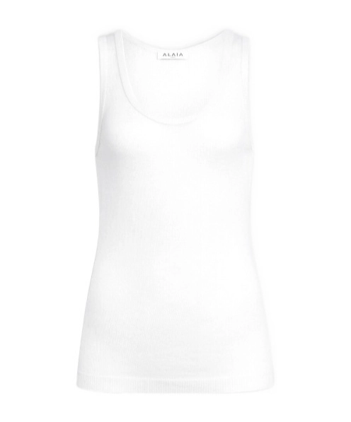 Alaïa Sleeveless Round Neck Tank Top - No