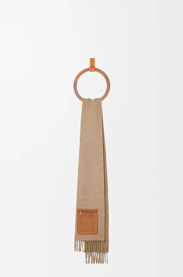 Loewe Anagram Embossed Zipped Scarf