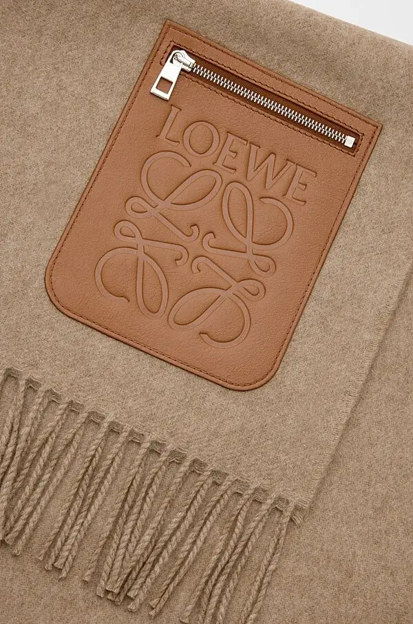 Loewe Anagram Embossed Zipped Scarf