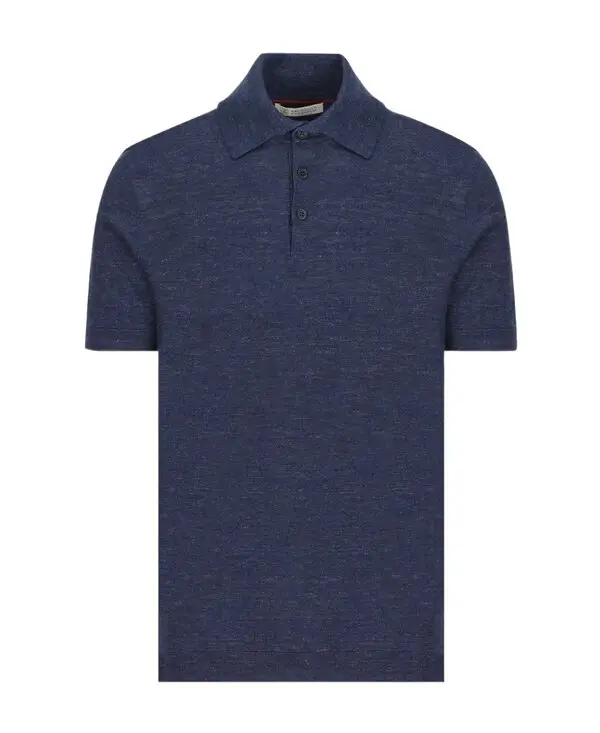 Brunello Cucinelli Basic Polo Shirt - Blue
