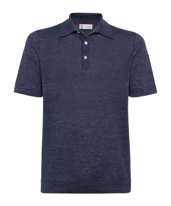 Brunello Cucinelli Basic Polo Shirt - Blue