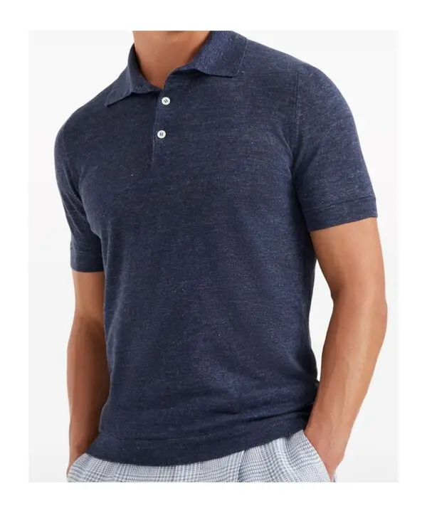 Brunello Cucinelli Basic Polo Shirt - Blue