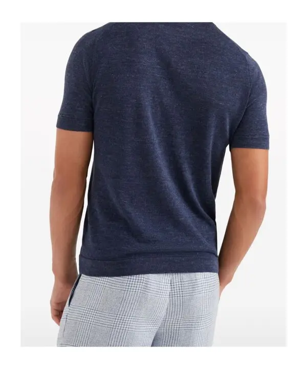 Brunello Cucinelli Basic Polo Shirt - Blue