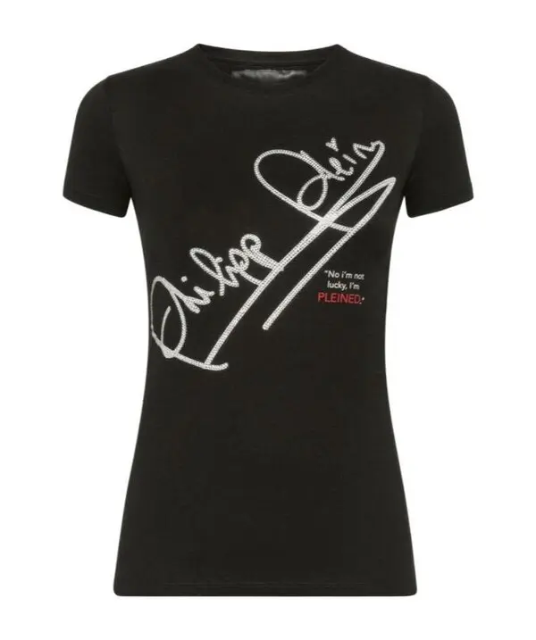 Philipp Plein Logo Details T-shirt - Black