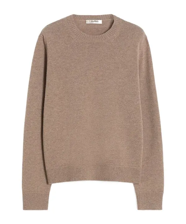 Max Mara Fresia Crewneck Knitted Jumper - Camel