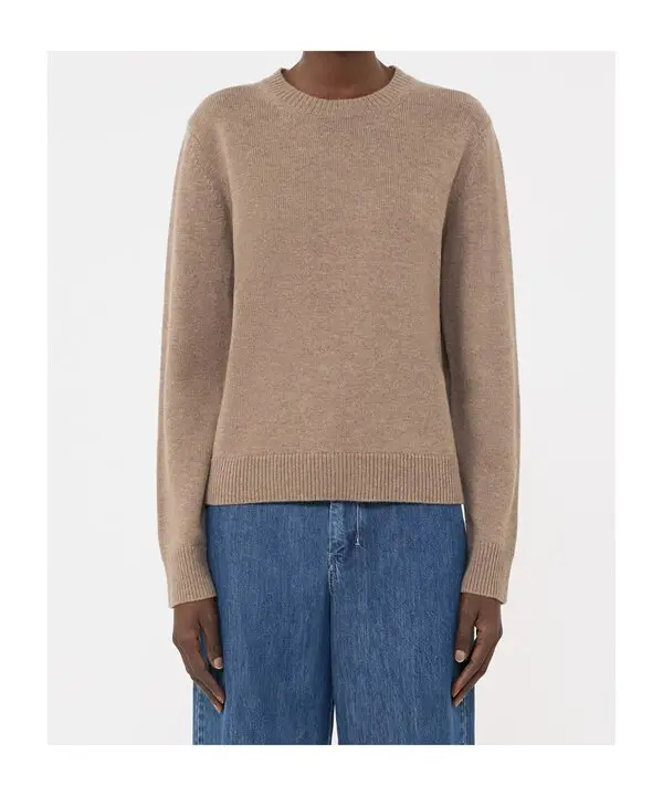 Max Mara Fresia Crewneck Knitted Jumper - Camel