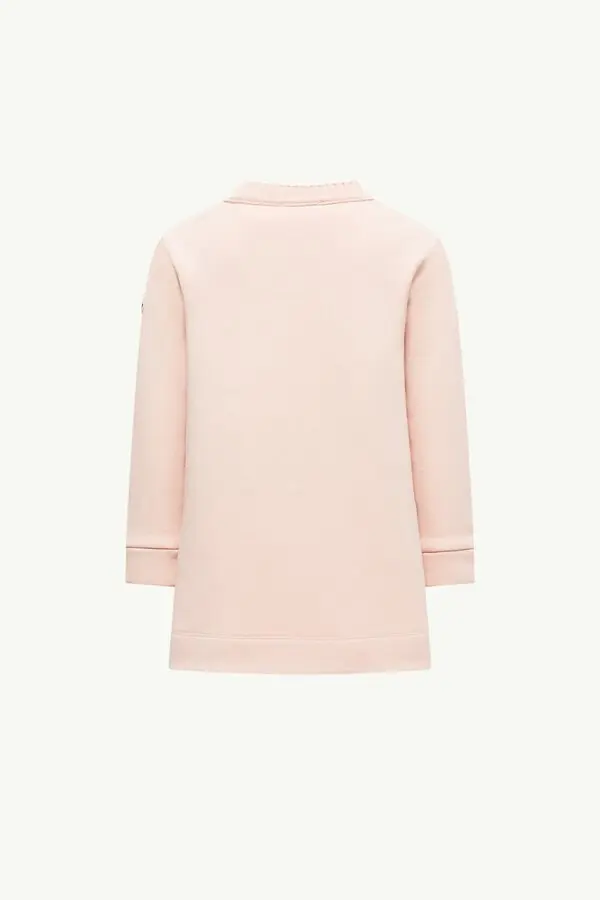 Moncler Logo Patch Crewneck Sweatshirt Dress
