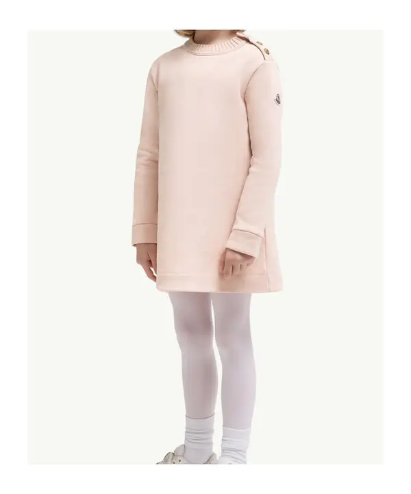 Moncler Logo Patch Crewneck Sweatshirt Dress