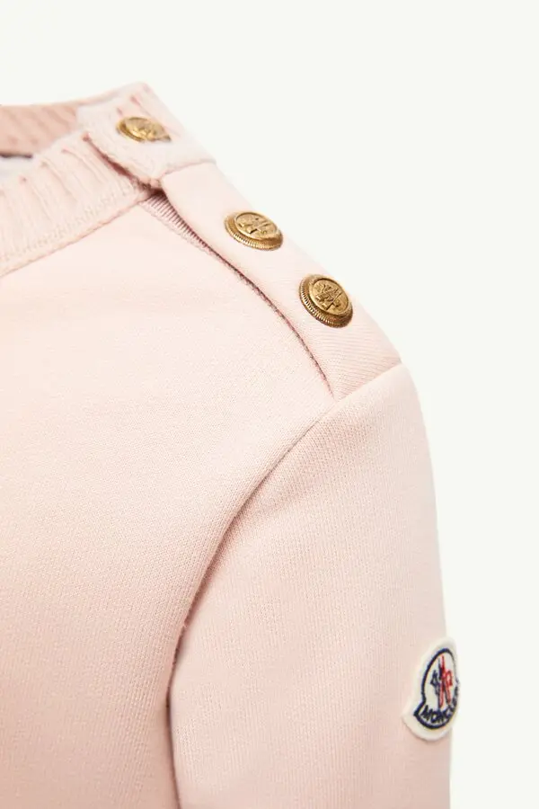 Moncler Logo Patch Crewneck Sweatshirt Dress