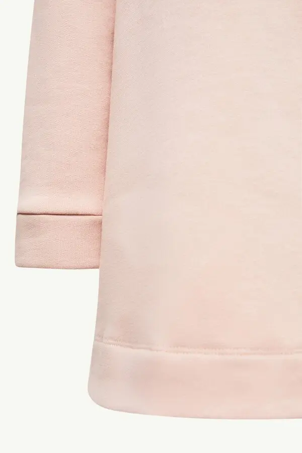 Moncler Logo Patch Crewneck Sweatshirt Dress