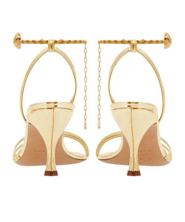 FERRAGAMO Ankle Chain High-heeled Sandals - Nude